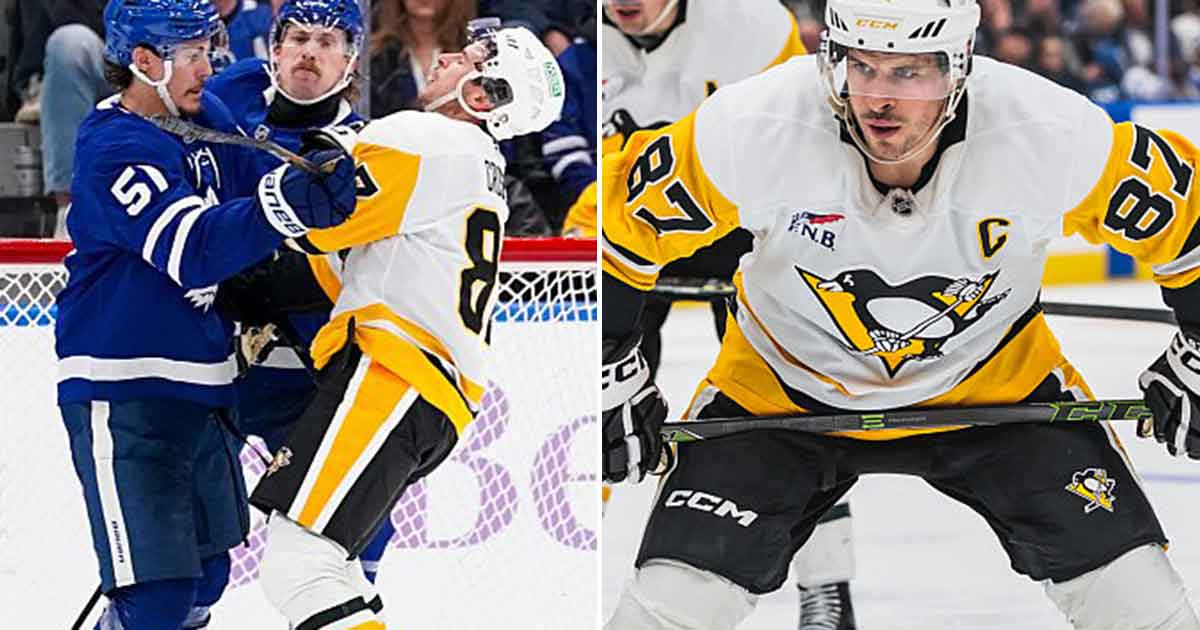 Philippe Myers has hilarious reaction after cross-checking Sidney Crosby