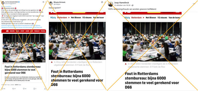 Artikel over fout in een Rotterdams stembureau is van 2023