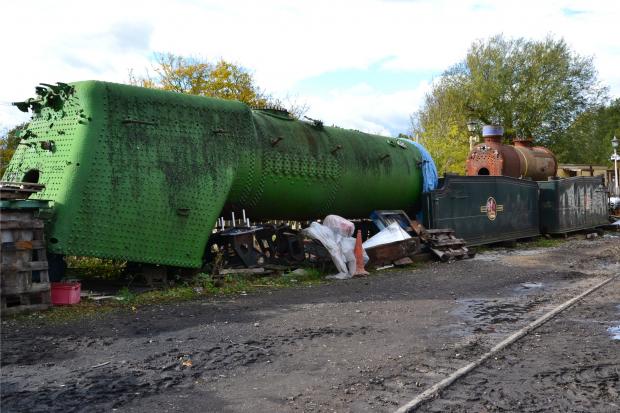 Work underway to move historic steam-engine axed from Swindon