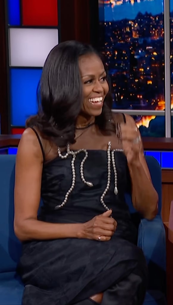 Michelle Obama wows in semi-sheer dress for latest TV appearance
