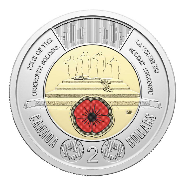 This new $2 Canadian coin has a pop of red and here's when you can find ...