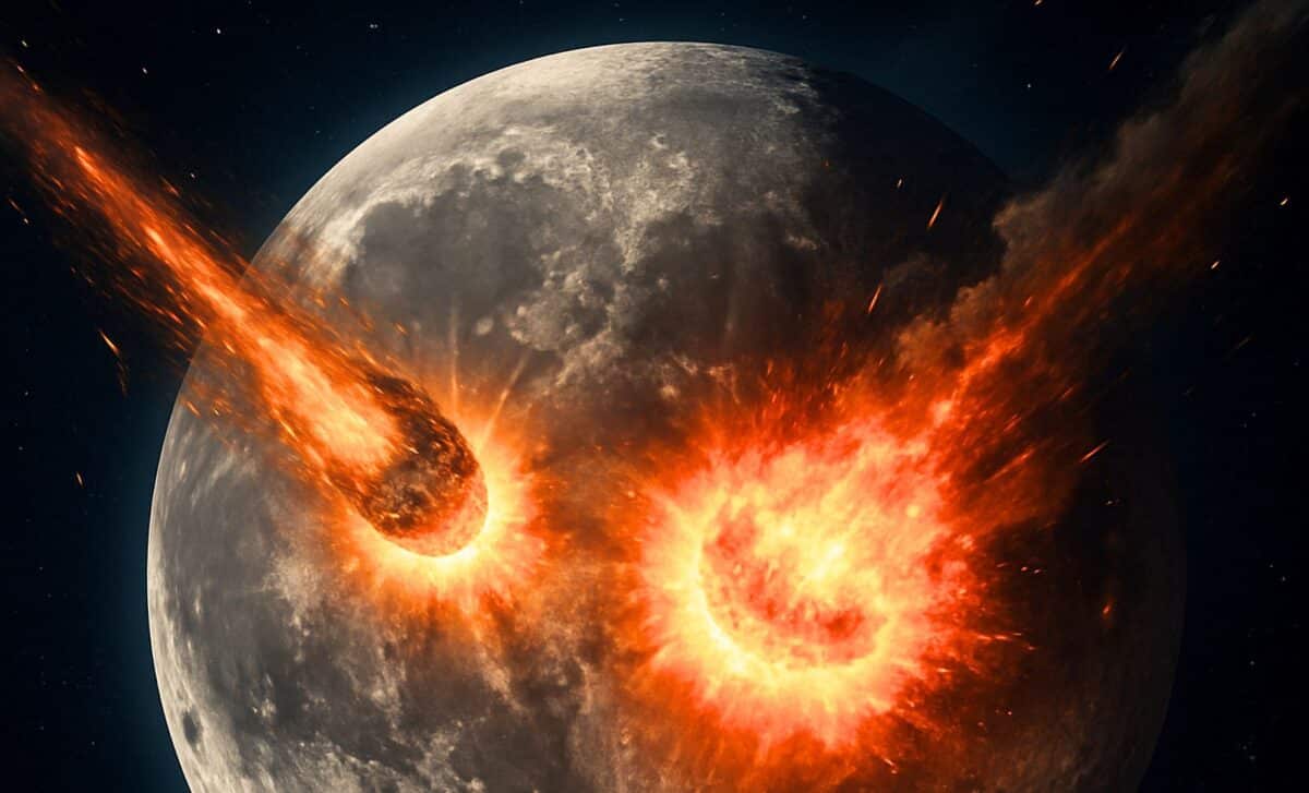 Watch Two Meteors Smash Into the Moon at a Speed of 27 Km/S in an ...