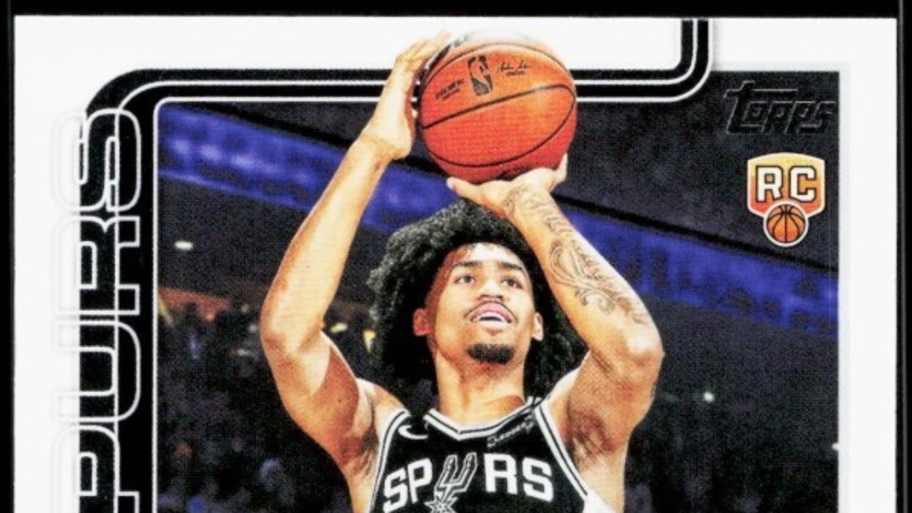 2025 NBA Top Five Draft Picks and current Topps card values