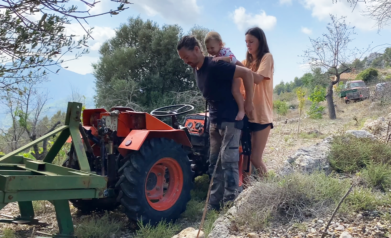 Emilia’s tractor adventure!