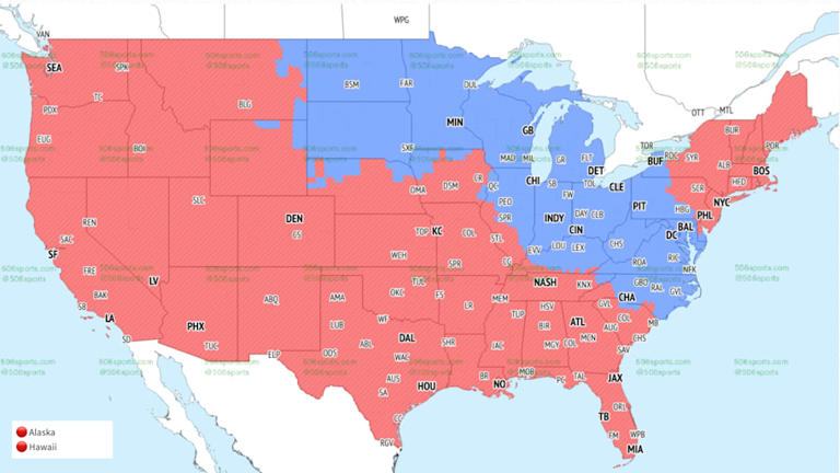 NFL TV Coverage Map Week 10: Full Breakdown of CBS, Fox Broadcasts