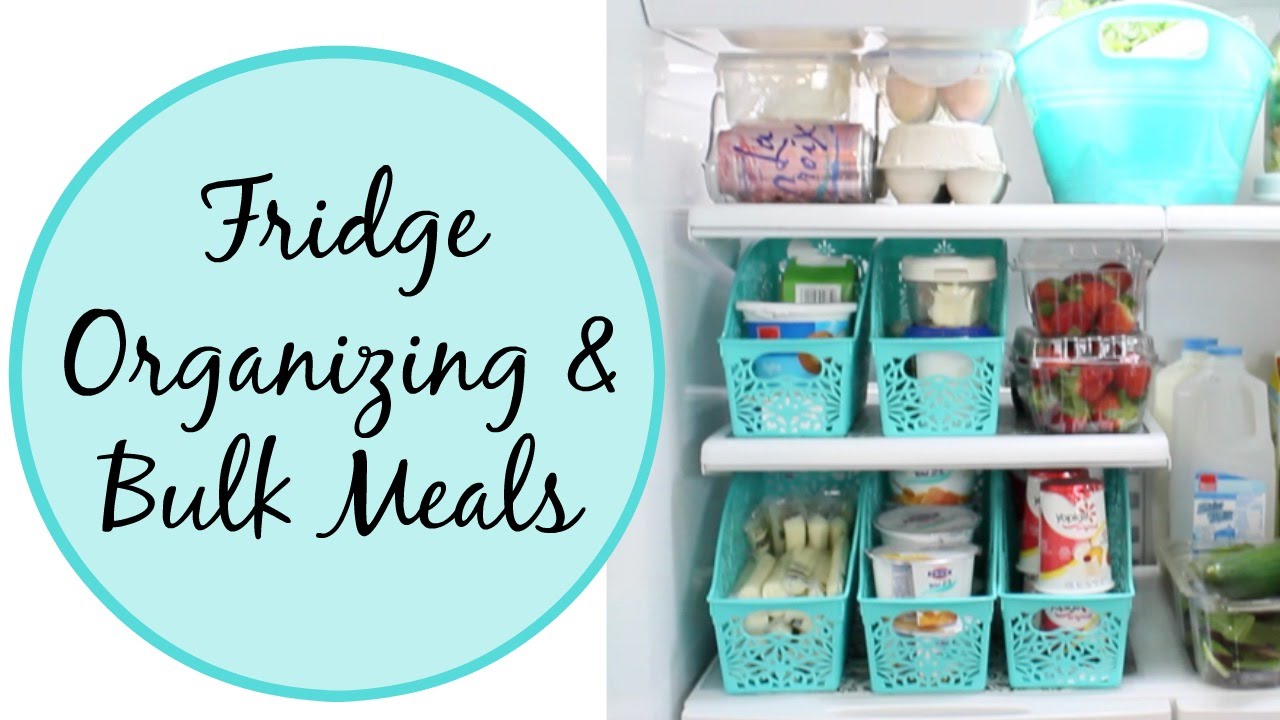 Fridge organization & bulk meal ideas!