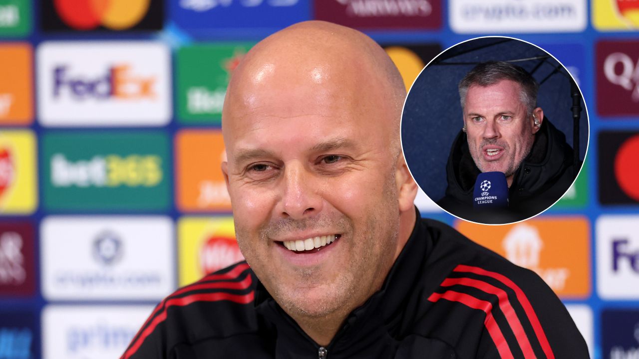Arne Slot jokes about what Liverpool players say about Jamie Carragher ...