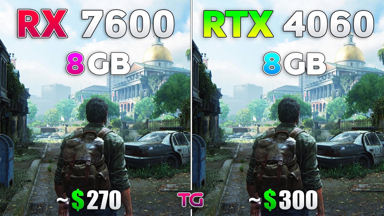 RTX 4060 vs RX 7600 - Test in 10 games