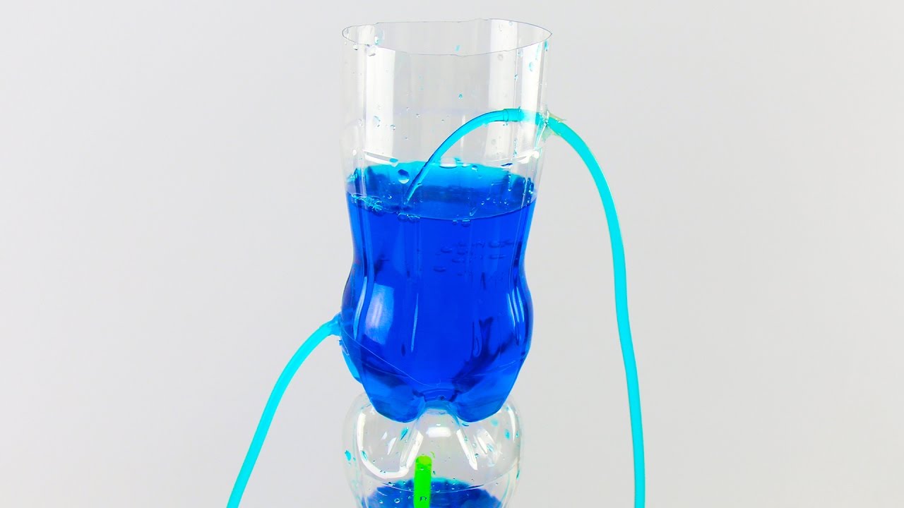 DIY multi-stage bottle vortex: Amazing water siphoning science project!