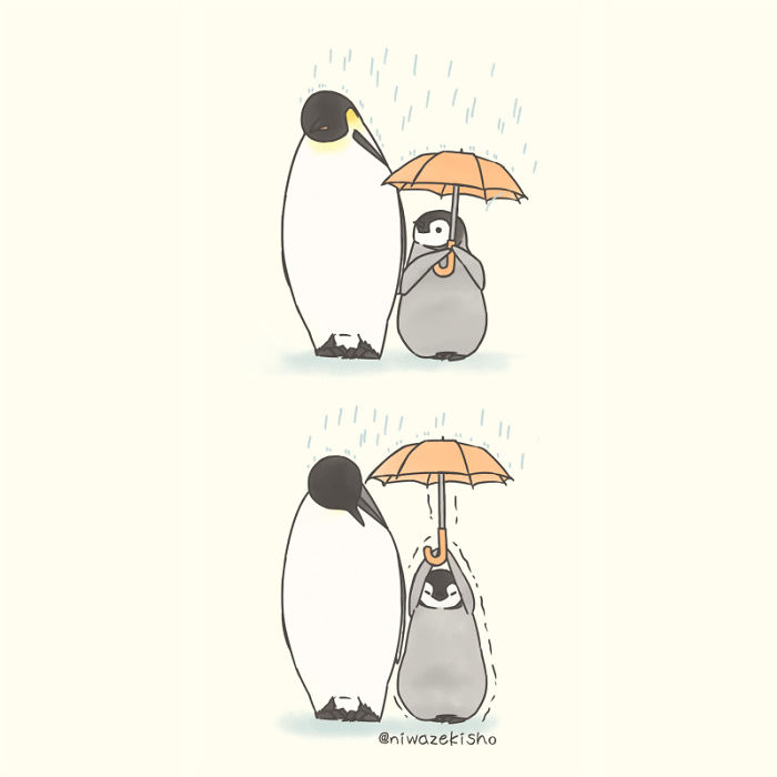 This Artist Draws Comics About A Little Penguin Who Fails At Basic Life ...