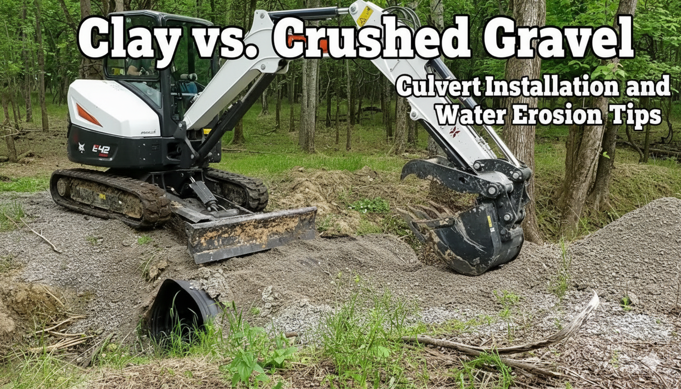 Clay vs. Crushed Gravel: Culvert Installation and Water Erosion Tips