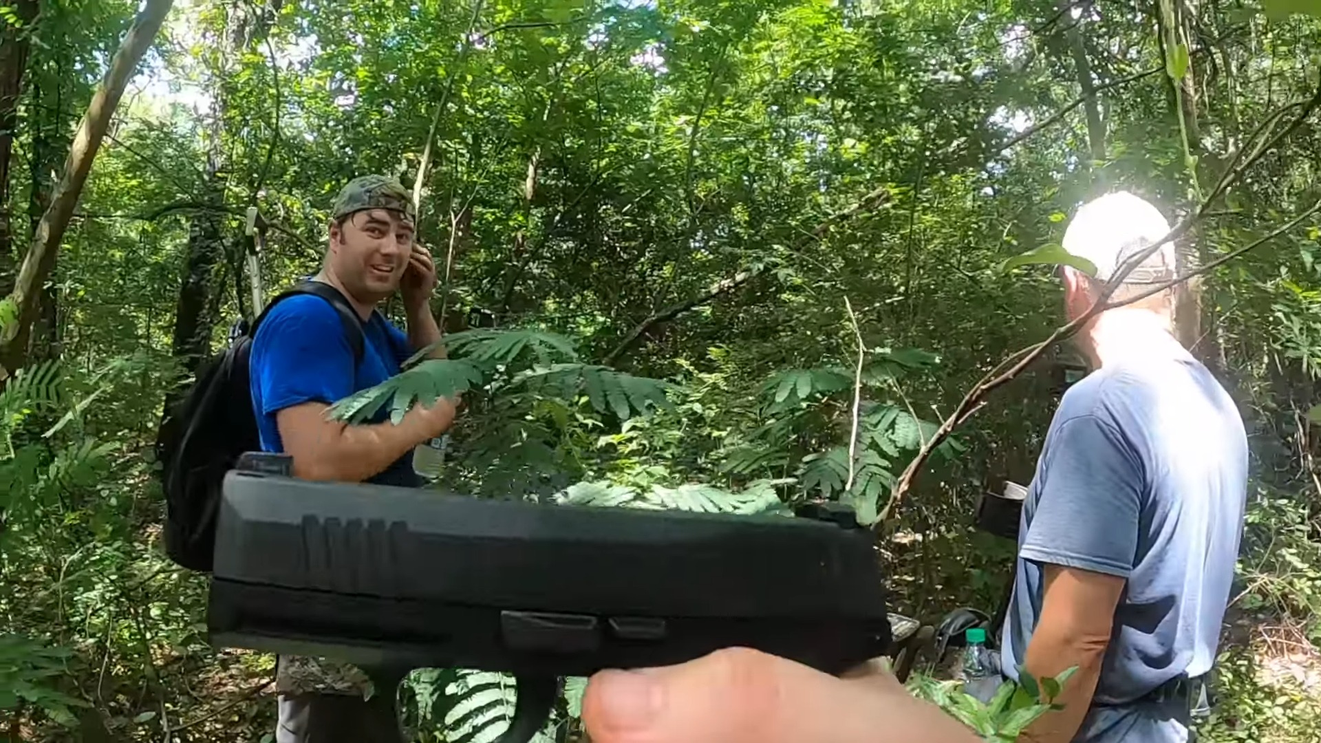 What happened when trespassers opened fire nearby