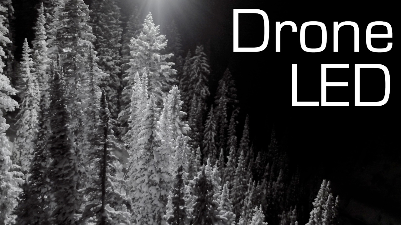 High-Power LED Drone in Action – Stunning Flight