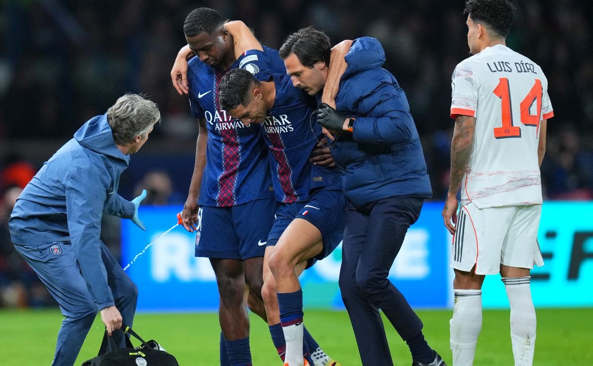 Revelan la posible lesión que tendría Hakimi tras durísima falta de ...