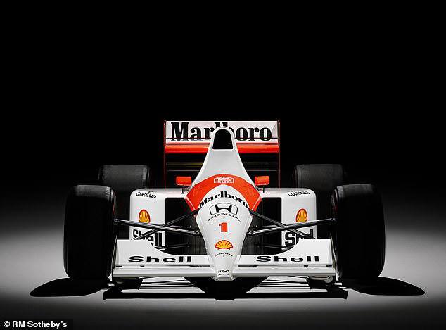 Ayrton Senna's most iconic race winning F1 car is being sold at auction