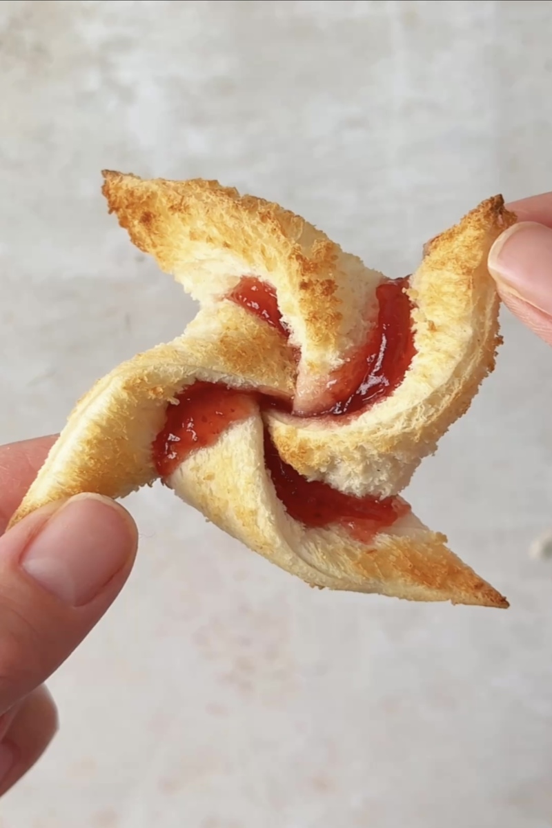 Marmeladen-Toast-Pinwheels