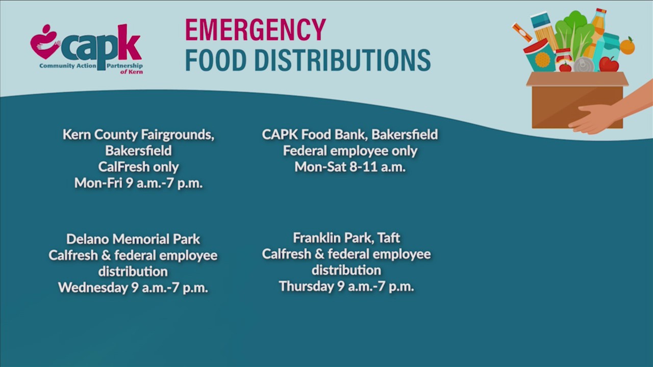 CAPK food distribution sites in Kern County