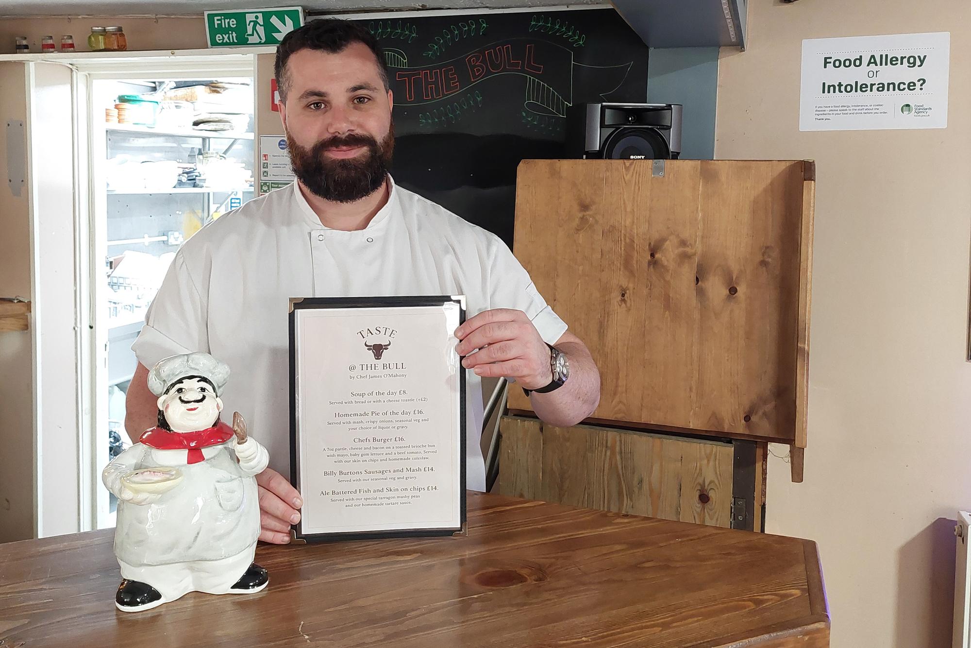 Village pub's new chef promises a taste of 'good honest pub food'
