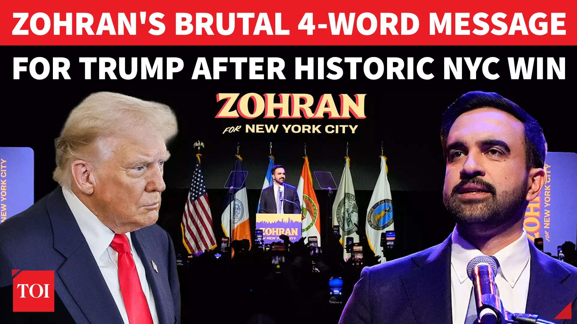 'Trump, Turn Up Volume...': Mamdani Roars At POTUS From Victory Stage ...