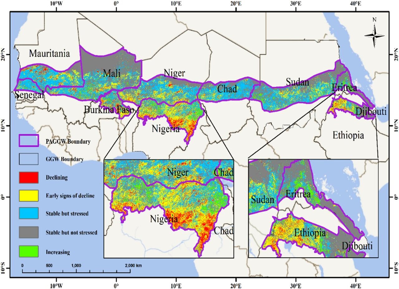 Land degradation outpaces restoration in Africa's Great Green Wall