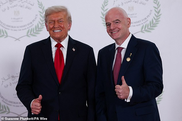 Fans slam Gianni Infantino's 'shameless' 'FIFA Peace' award and are ...