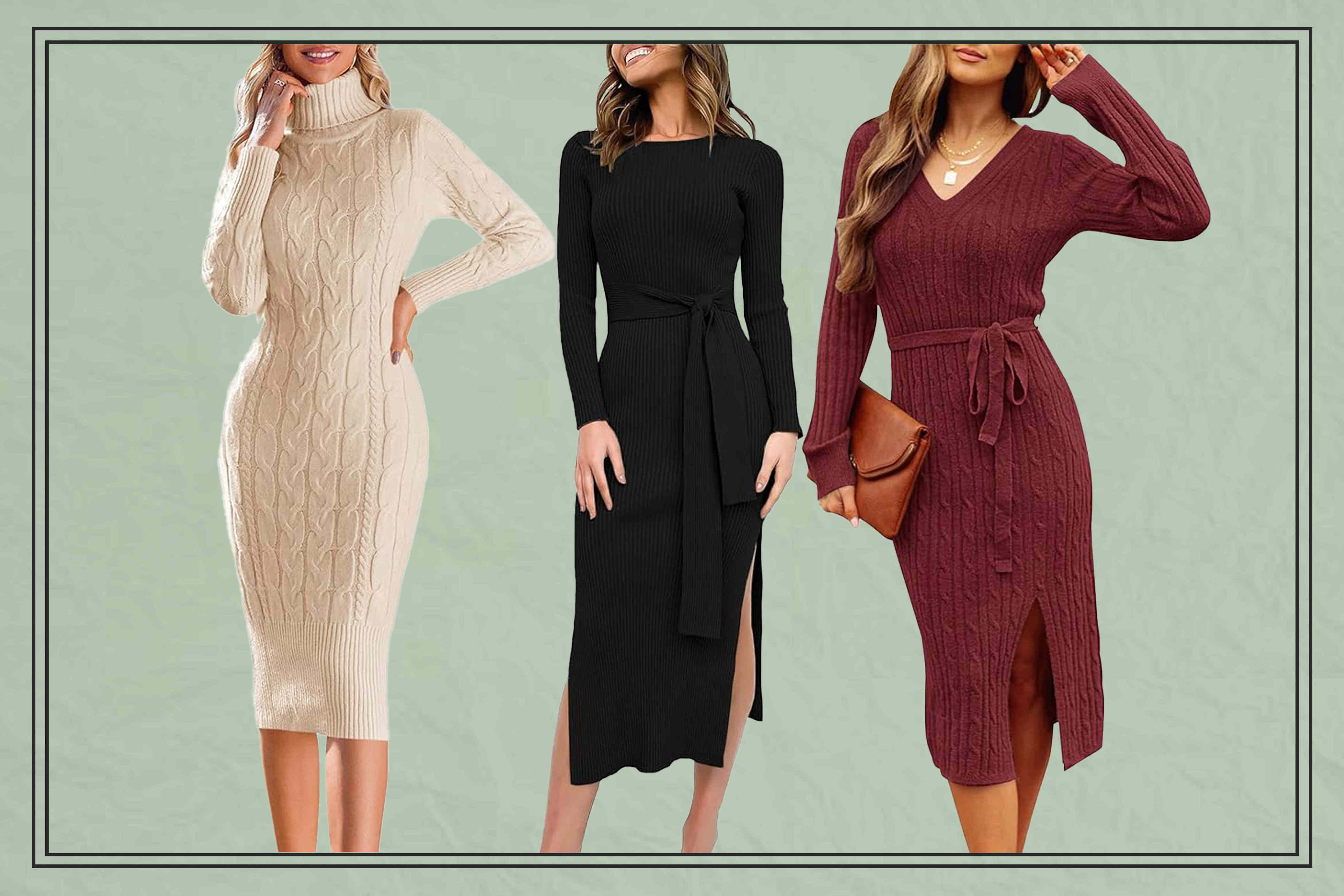 12 Sweater Dresses That Take The Stress Out Of Picking A Holiday Outfit ...