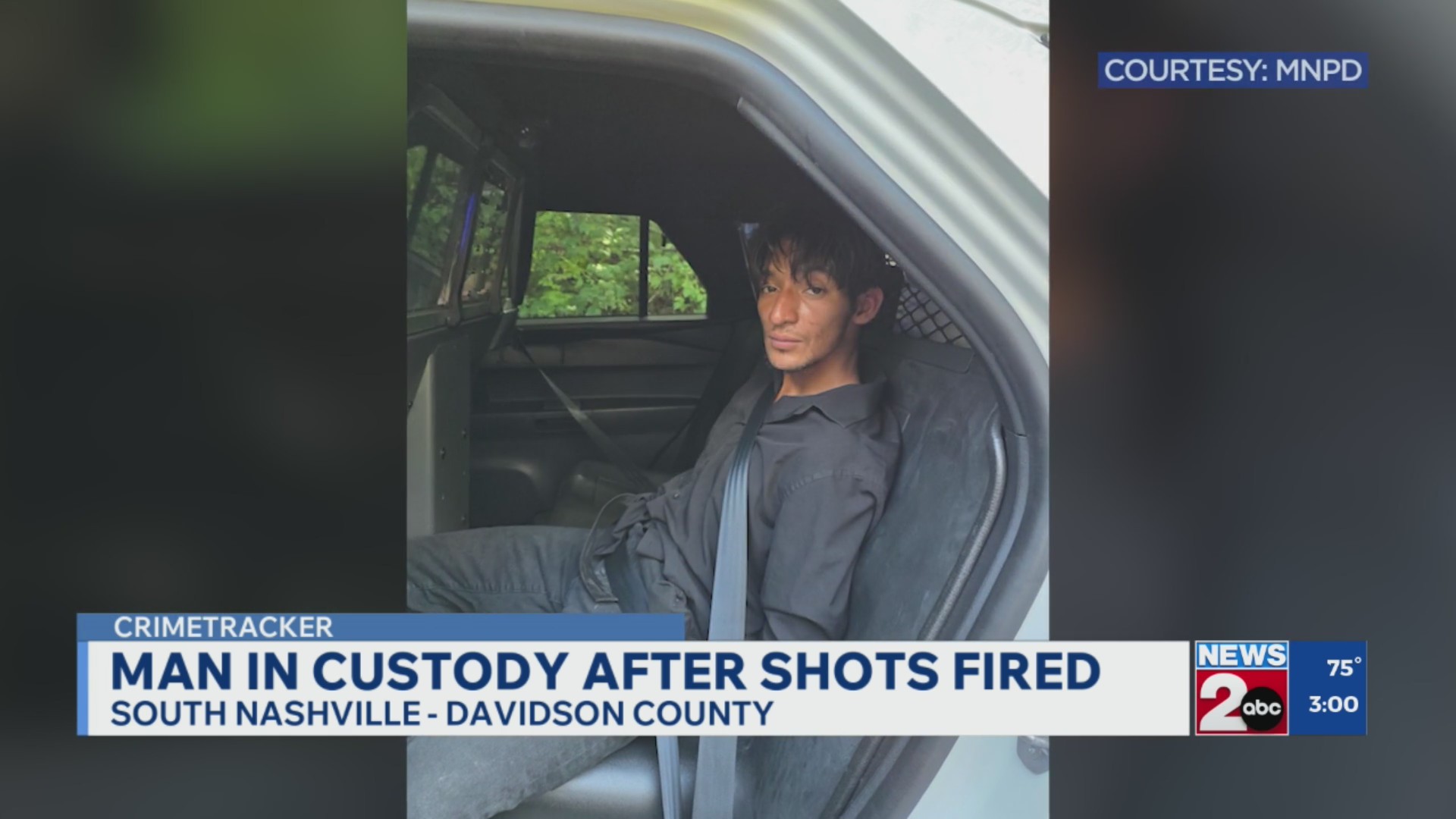 Man in custody after shots fired in South Nashville, TN