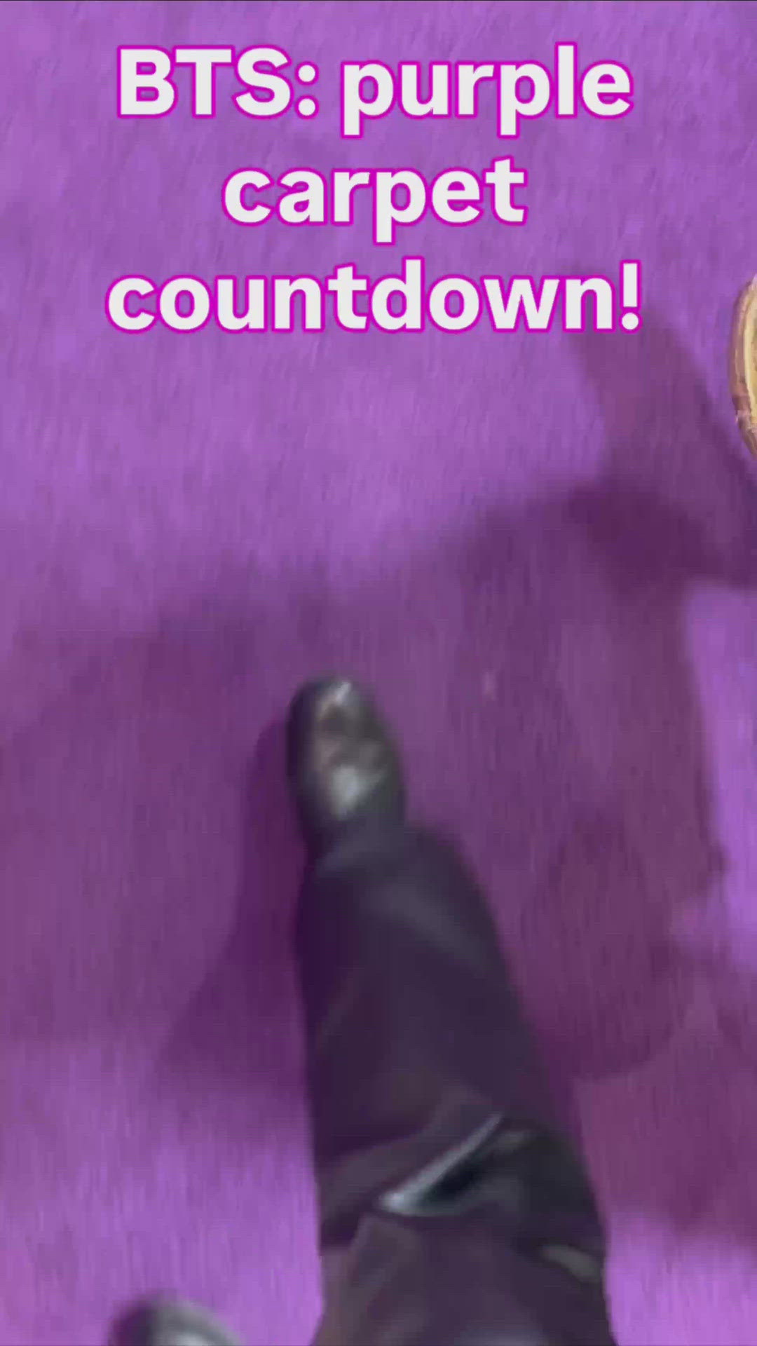 BTS: purple carpet countdown!