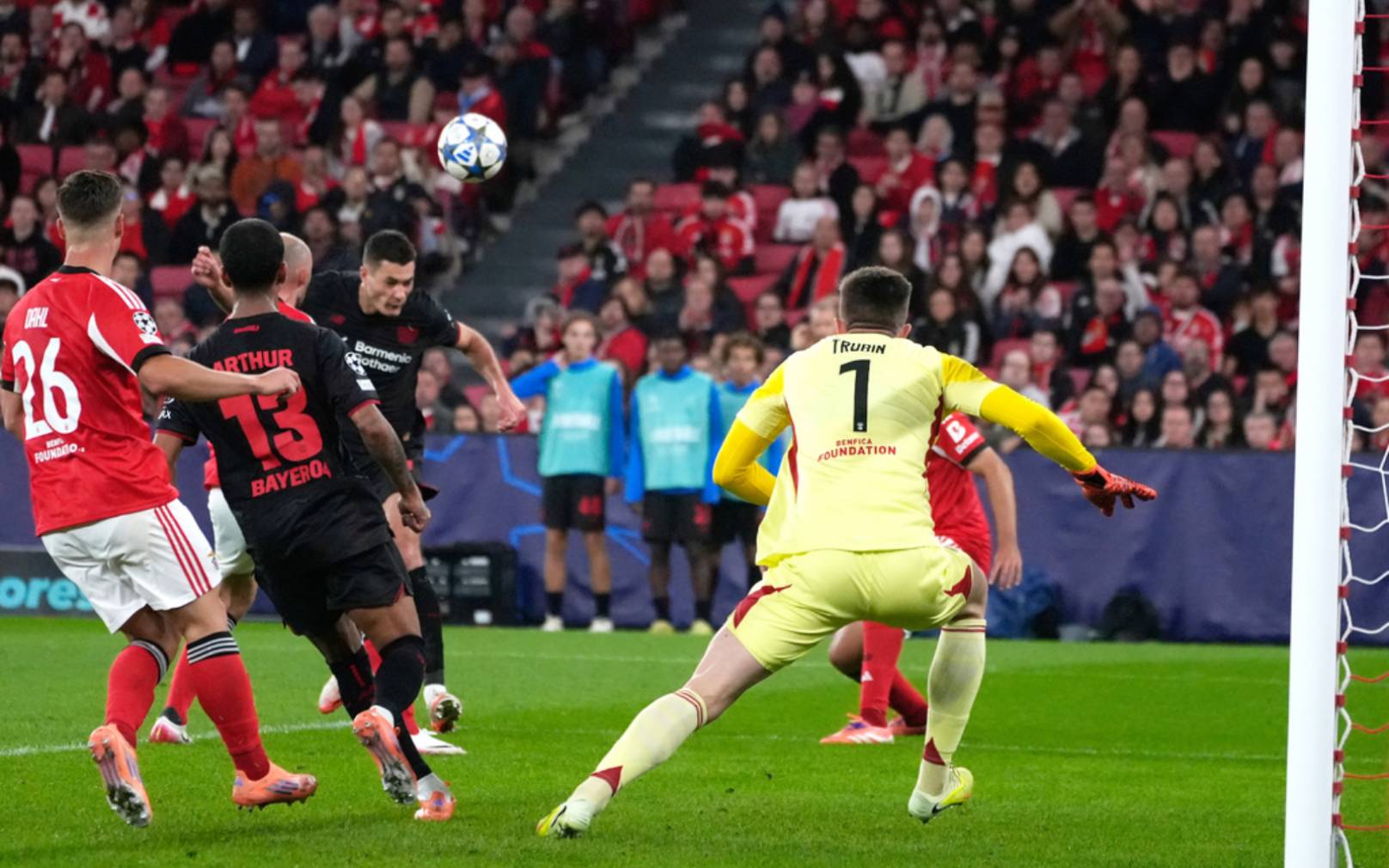 Schick on target as Leverkusen beat Benfica 1-0