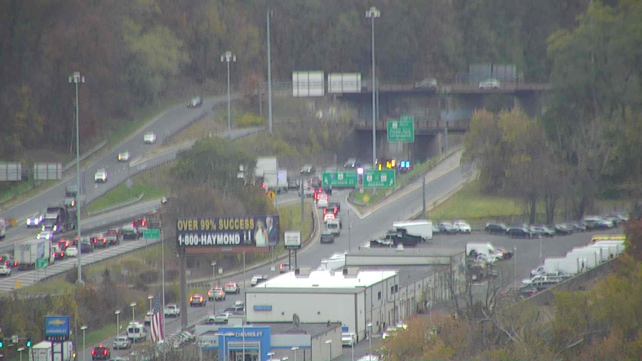 Hit-and-run crash delays traffic on I-91 in downtown Springfield
