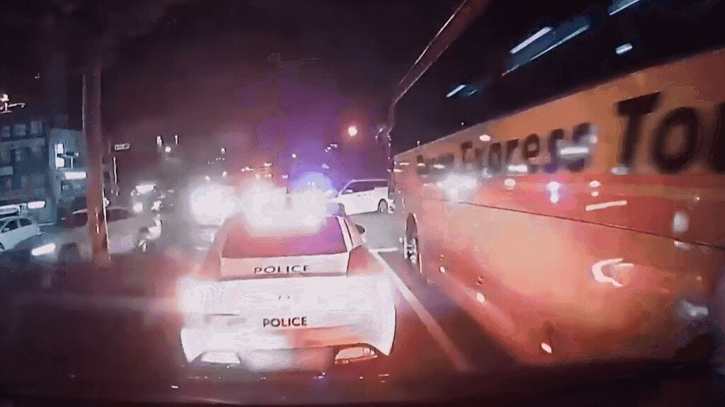 Police Patrol Car Blocks Ambulance Transporting Injured Pregnant Woman