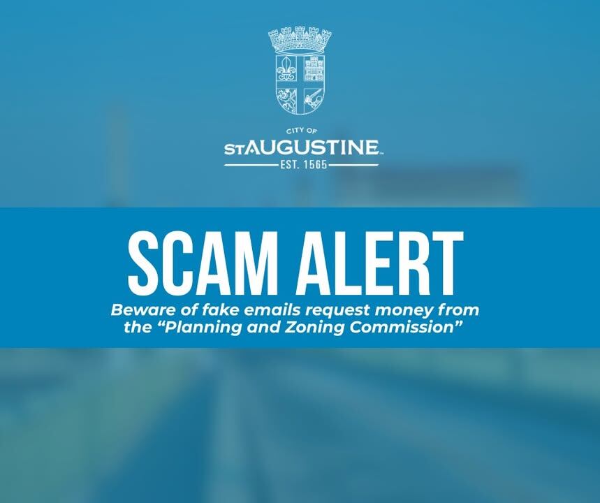 SCAM ALERT: City of St. Augustine warns residents of permit payment scam
