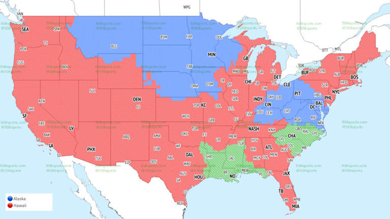 NFL TV Coverage Map Week 10: Full Breakdown of CBS, Fox Broadcasts