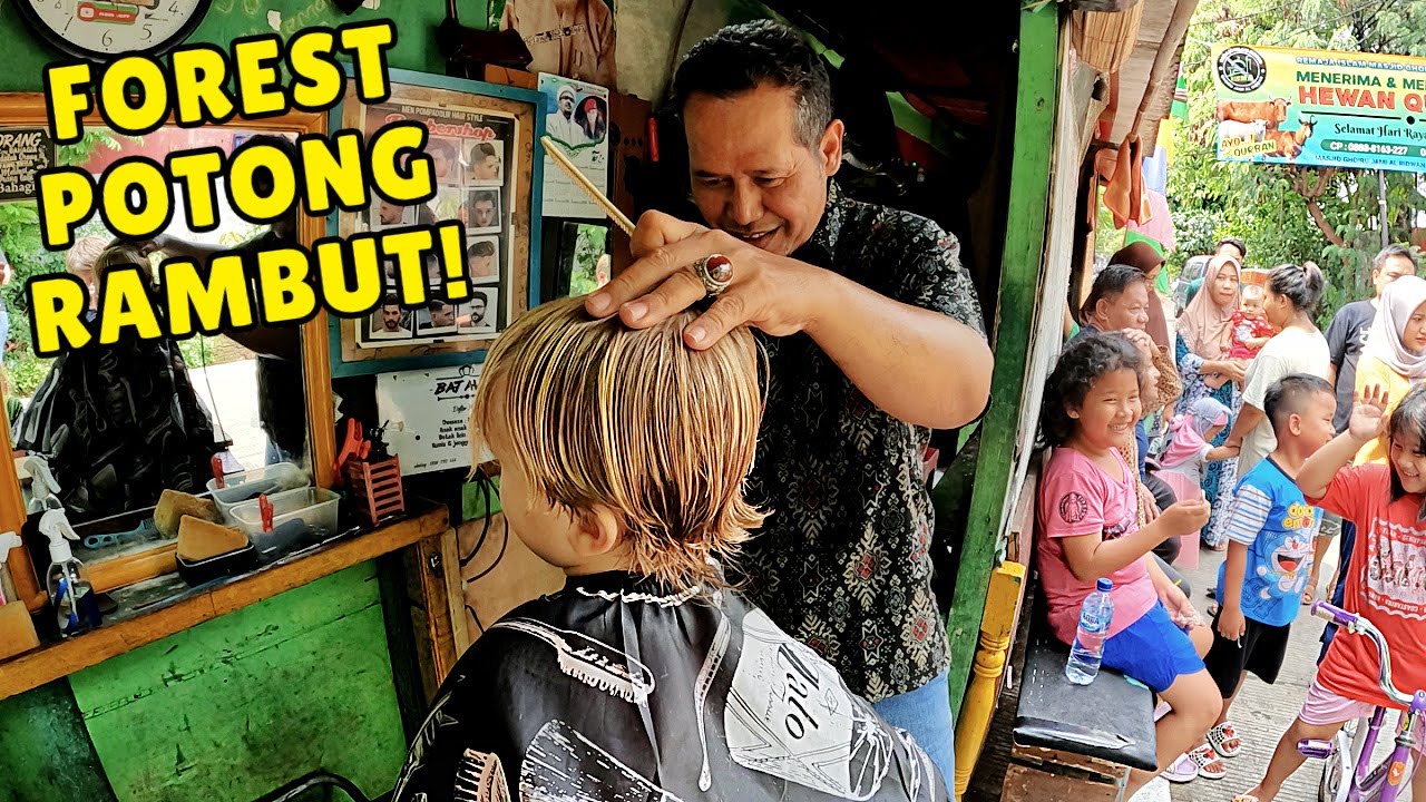 Watch me get a $0.70 haircut in Indonesia!