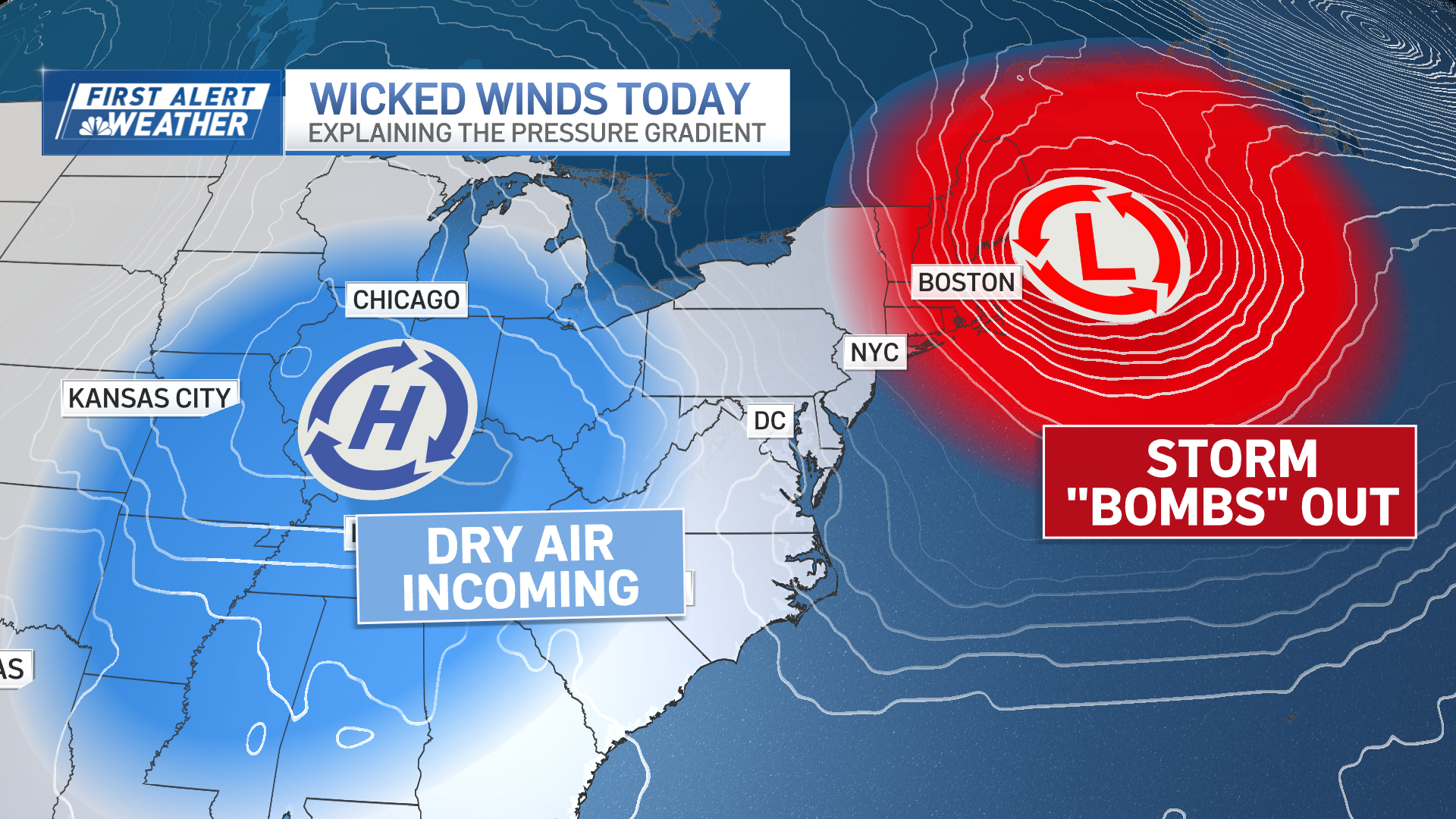 First Alert: Damaging storms, strong winds overnight, some snow up north