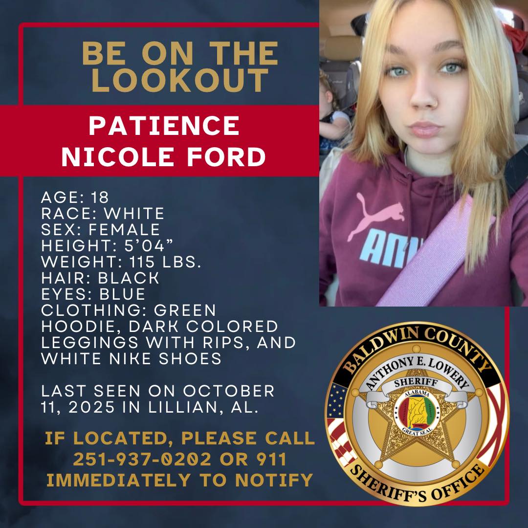 Baldwin County teen missing since Oct. 11