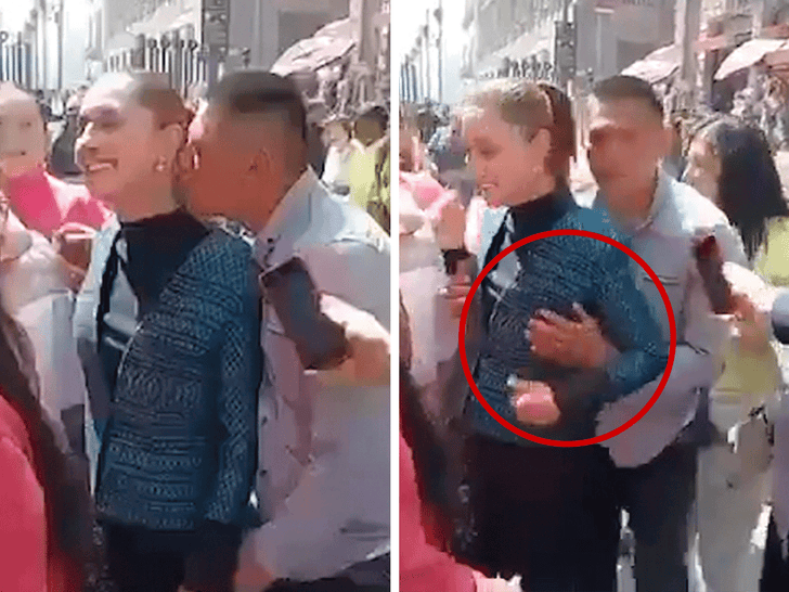 Mexican President Claudia Sheinbaum Allegedly Groped by Man on Video