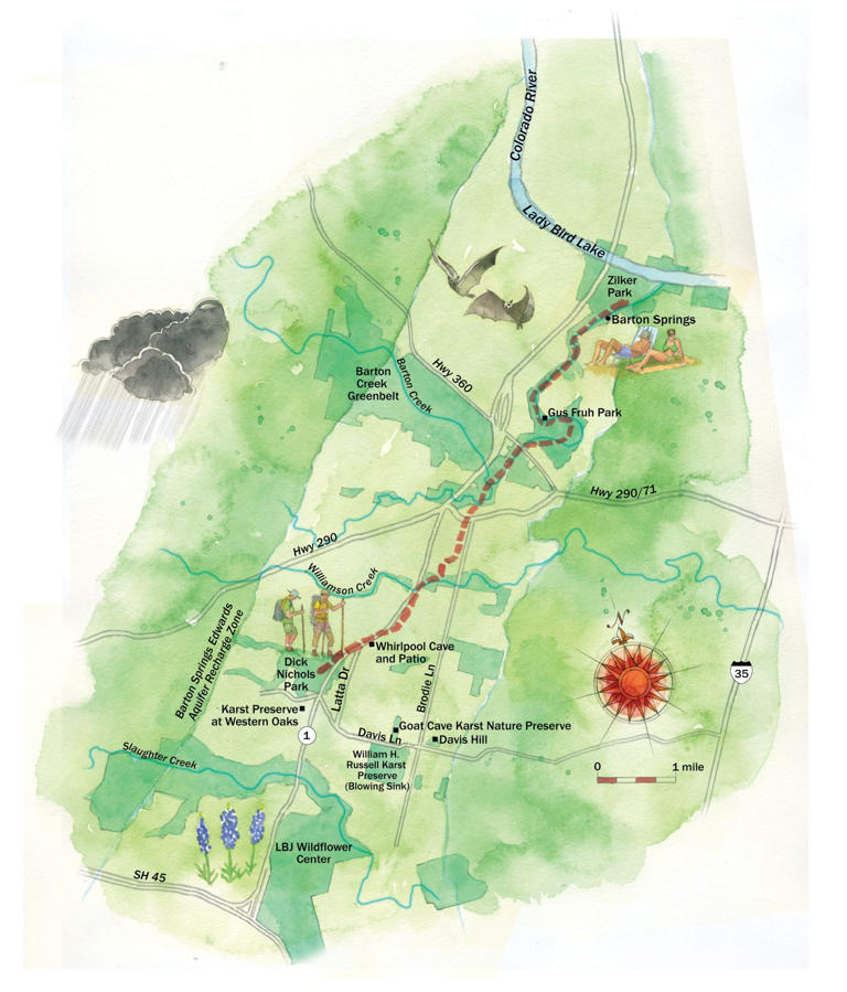 Tracing a Raindrop Through Barton Springs