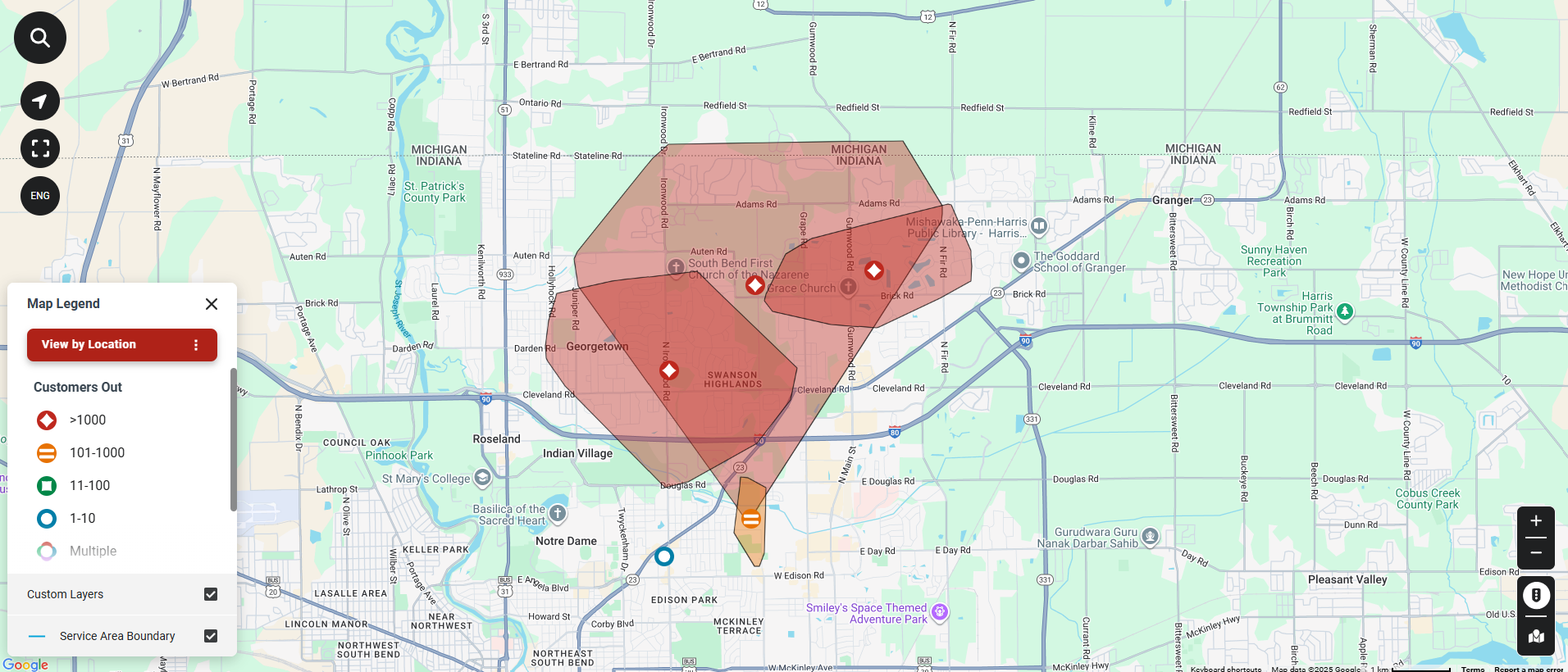 I&M, Mishawaka report thousands without power during outage near ...
