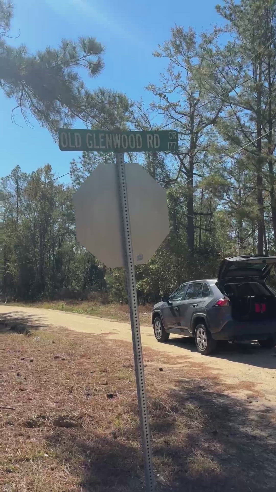 Markers and chalk circles show where Sam Floyd was run over Sunday night