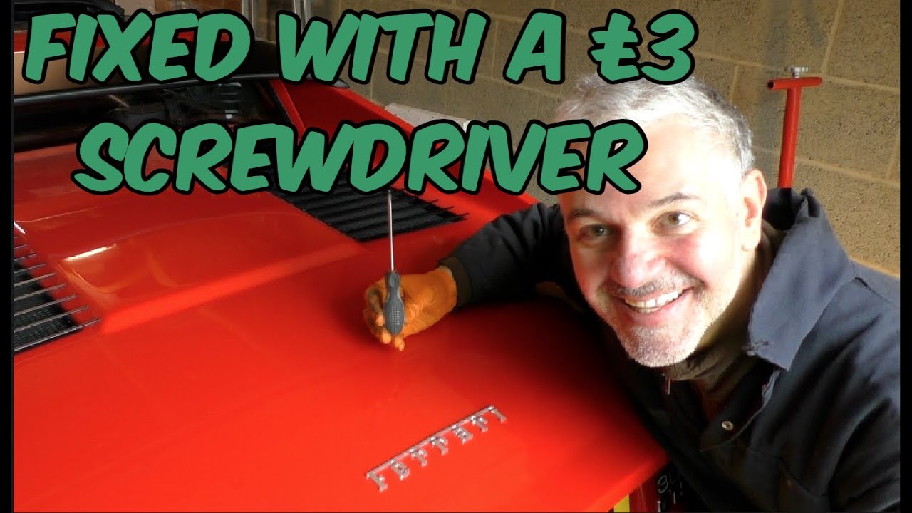 Fixing a Ferrari engine problem with only a screwdriver!