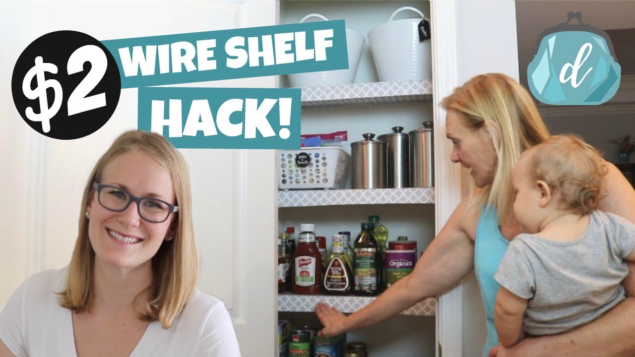 Dollar Tree wire shelf hack! 💙 Perfect apartment organization idea!