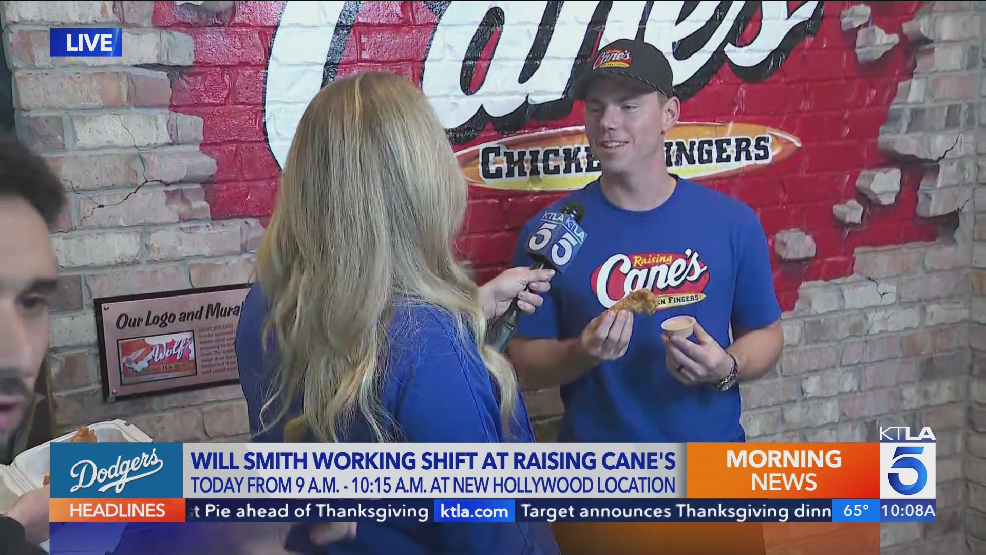 'Fangirl' Jennifer McGraw meets Will Smith at Raising Cane's Hollywood