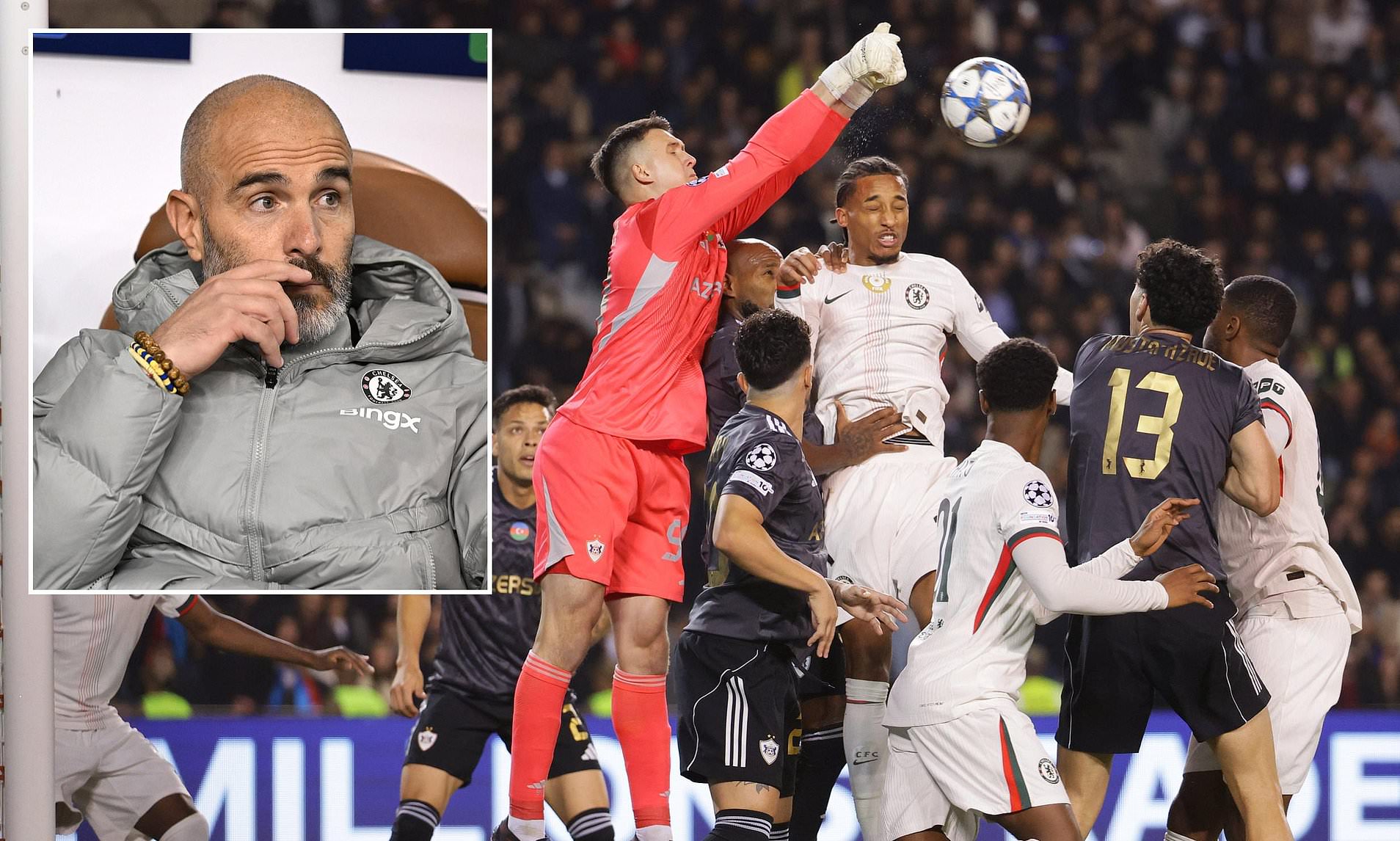 Chelsea suffer early injury blow in Azerbaijan as star is forced off ...