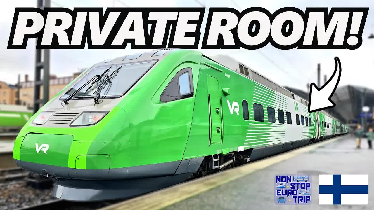 Inaugural Trip on Finland's Pendolino Plus High-Speed Train!