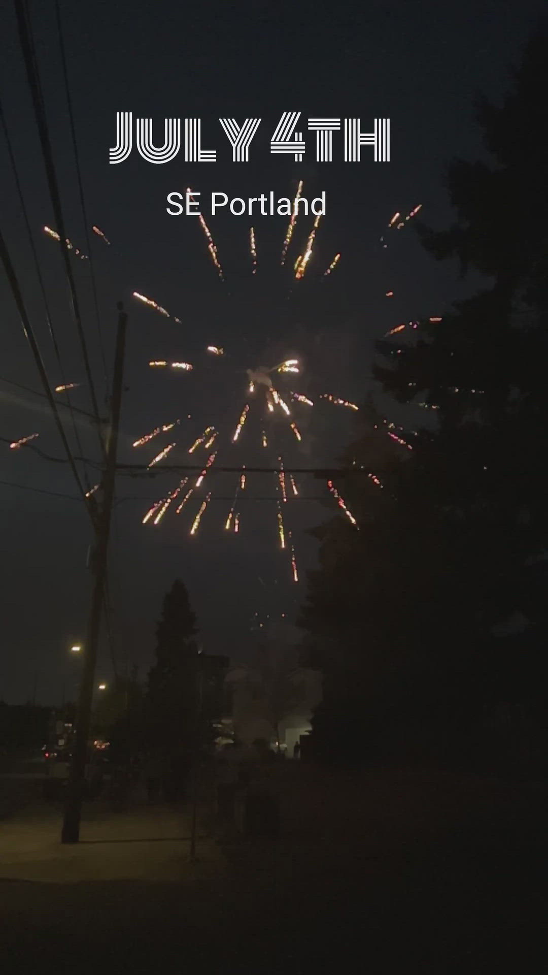 Throwback to some fun Portland July 4 street fireworks