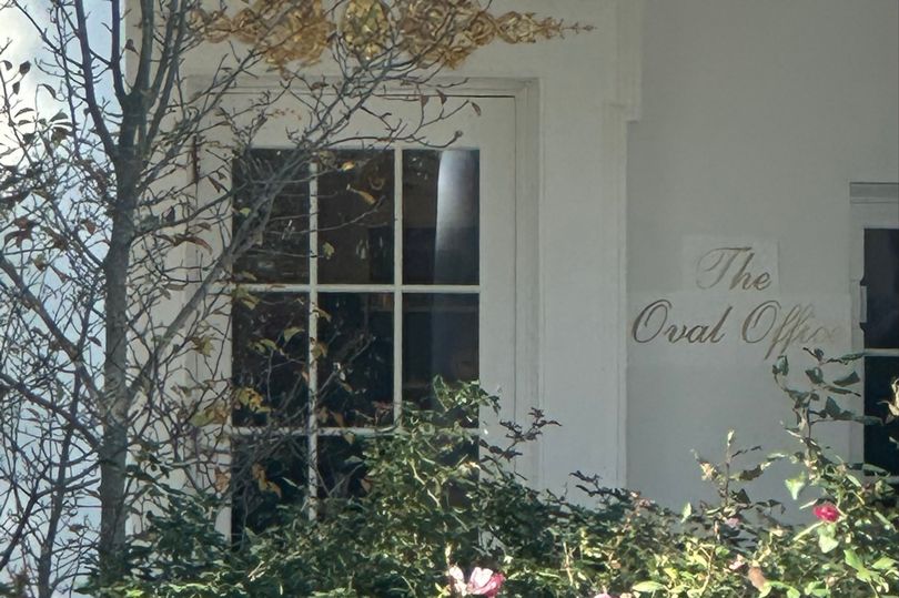 Donald Trump labels Oval Office with 'tacky' gold sign as gaudy decor ...