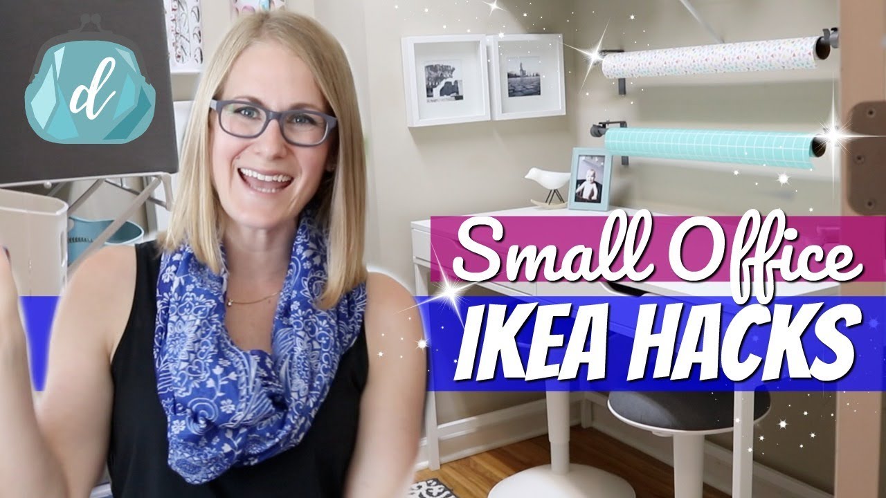 Small space organizing 💙 Turning a closet into an office with IKEA hacks!