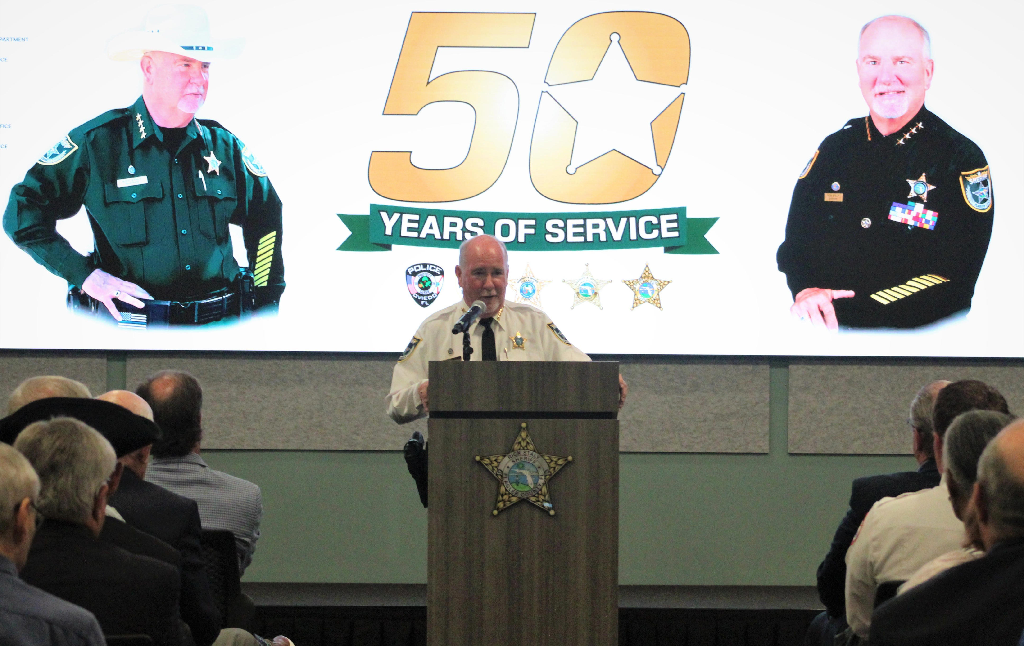 Flagler County Sheriff Rick Staly honored for achievements, 50 years in ...
