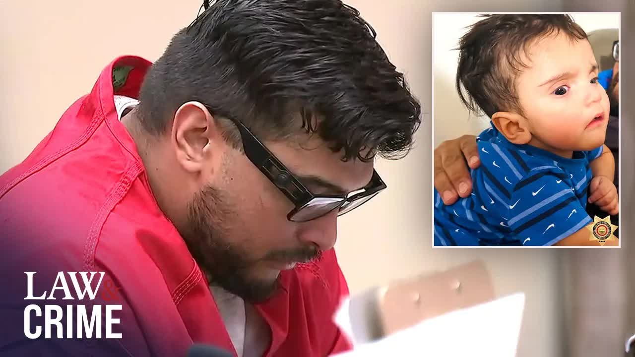Crying dad locked up for faking dead baby’s disappearance